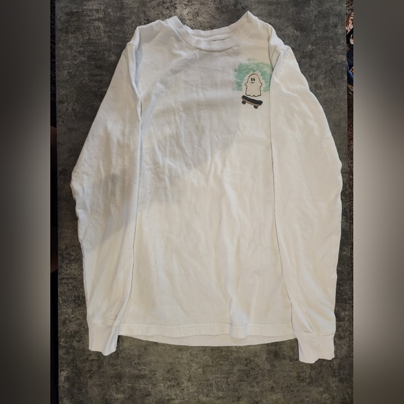 George | Tops | George Ling Sleeve Shirt With Ghost Skateboarding ...